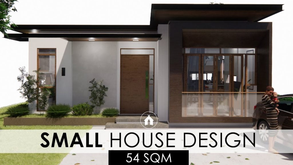 54 sqm Small House Design - HousePlans 24