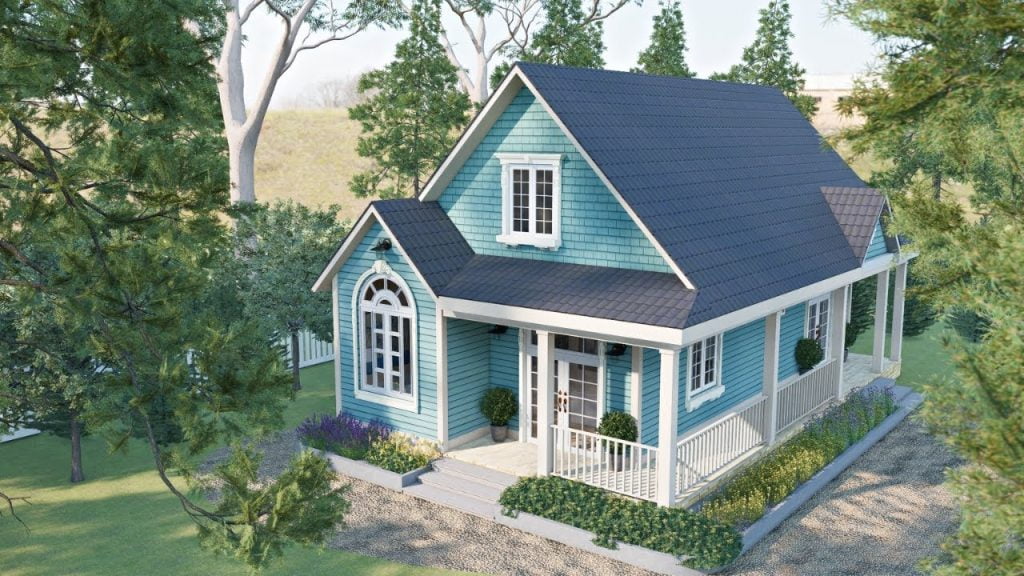 6 x 10m Stylish and Charming Small House Design ~ - HousePlans 24